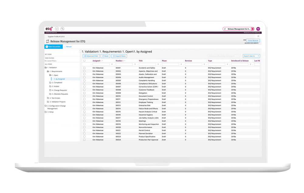 Robust Release Management Software | ETQ Reliance®